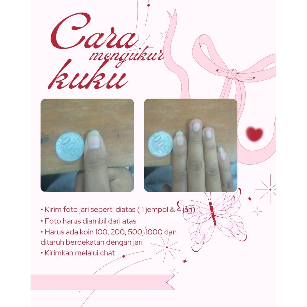 Jual Kuku Palsu Premium Handmade | Free Custom Warna | Press On Nails ...
