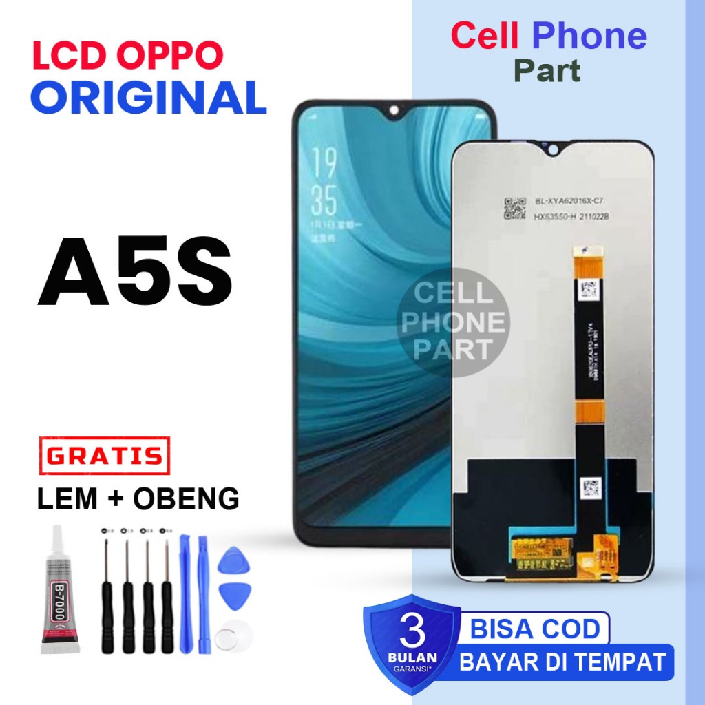 Jual LCD OPPO A5S ORIGINAL FULLSET TOUCHSCREEN | Shopee Indonesia