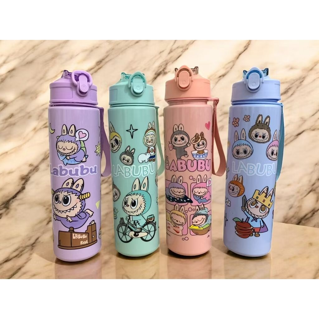 Jual BOTOL MINUM LABUBU TEMPAT MINUMAN ANAK KARAKTER MOTIF Labubu 900ml ...