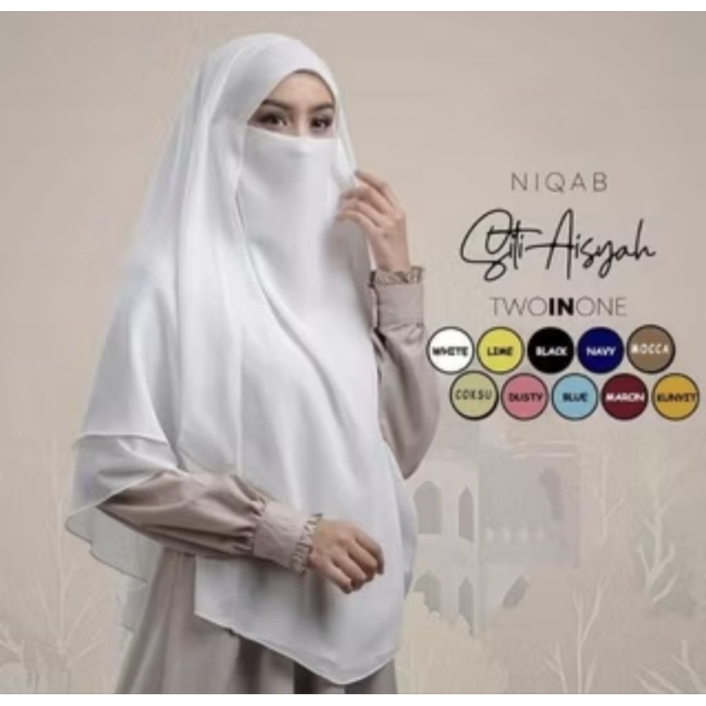 Jual Jilbab Hijab Kerudung Bergo Instan French Khimar Cadar Tali Siti Aisyah Niqab Syari Jumbo ...