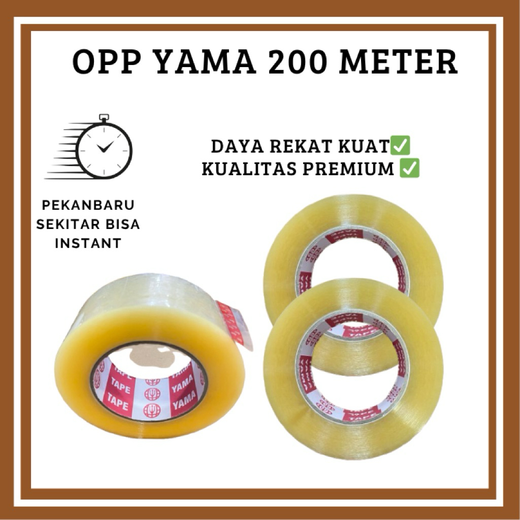 Jual Lakban Packing HEMAT YAMA 200 MTR - 2 INCH X 200 MTR - OPP ...