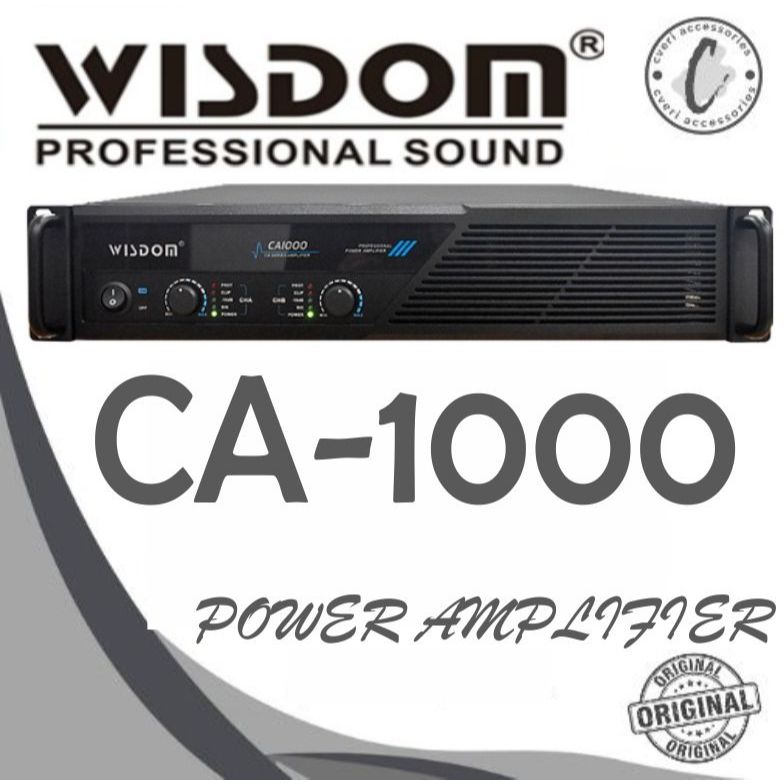 Jual Power Wisdom CA1000 2-Channel Power Amplifier Wisdom CA-1000 ...