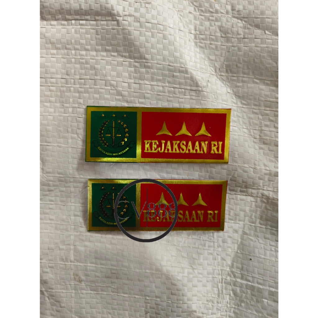 Jual Sticker Plat Kejaksaan RI - Stiker Plat Jaksa RI - Stiker Plat ...