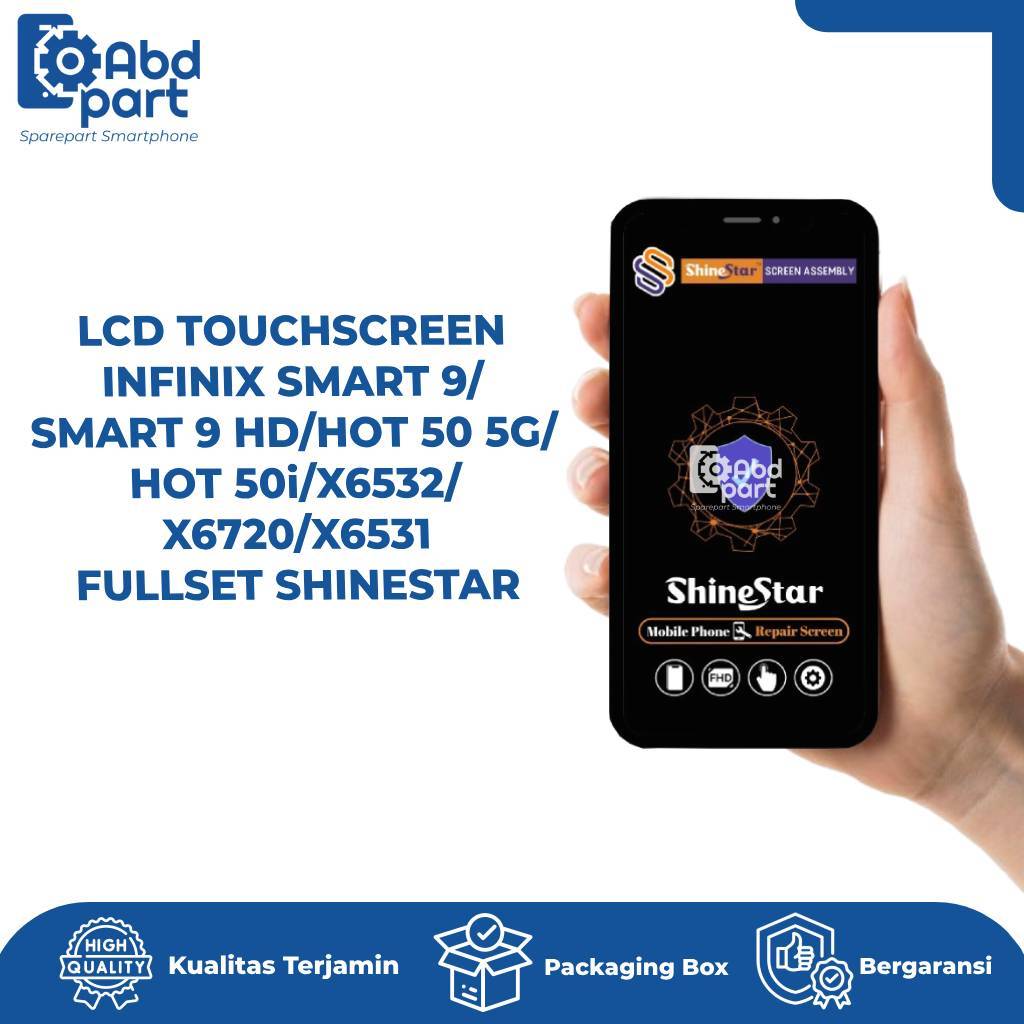 Jual LCD TOUCHSCREEN INFINIX SMART 9/SMART 9 HD/HOT 50 5G/HOT 50i/X6532 ...