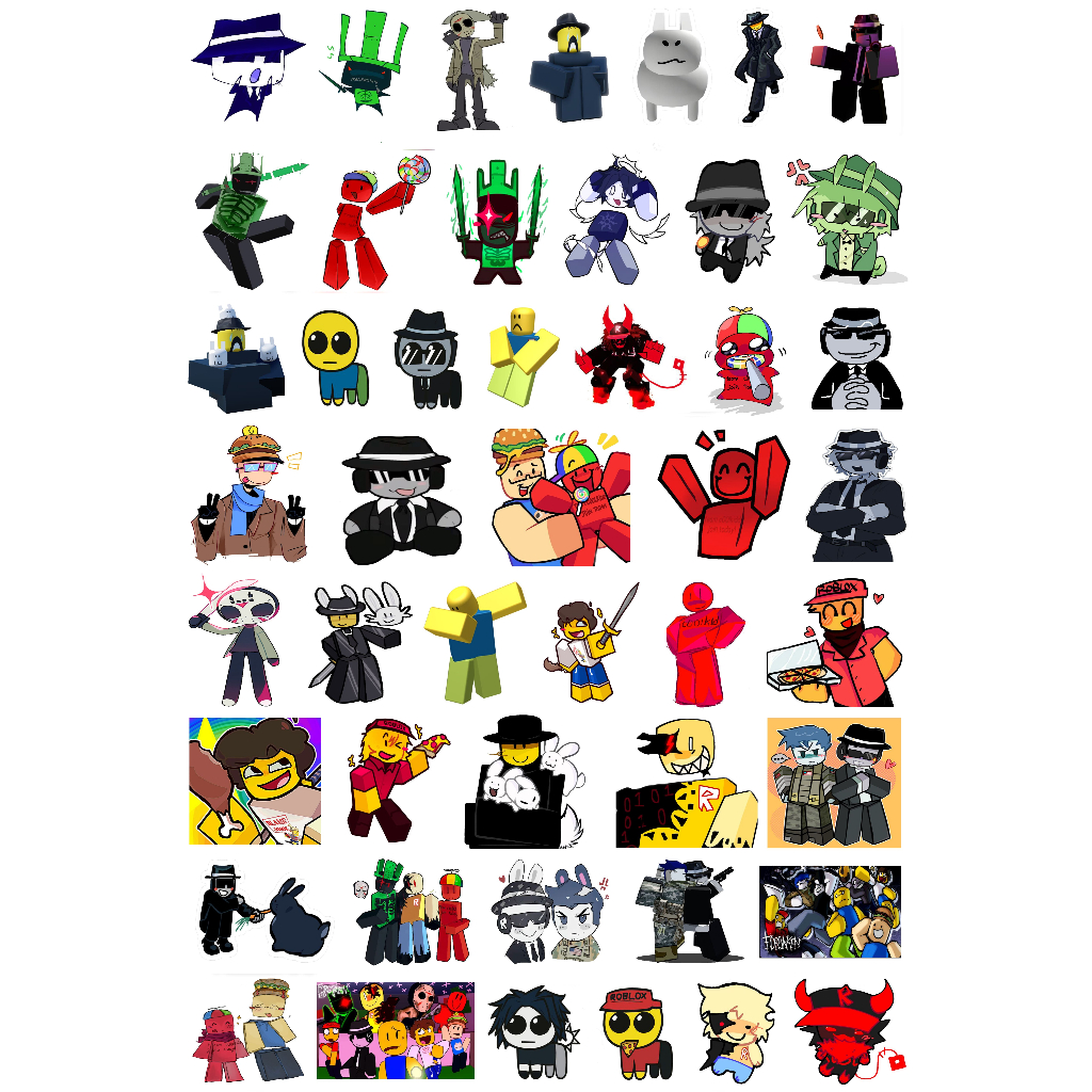 Jual STICKER Set FORSAKEN ROBLOX Isi 30pcs STIKER TEMPELAN STIKER NOOB ...