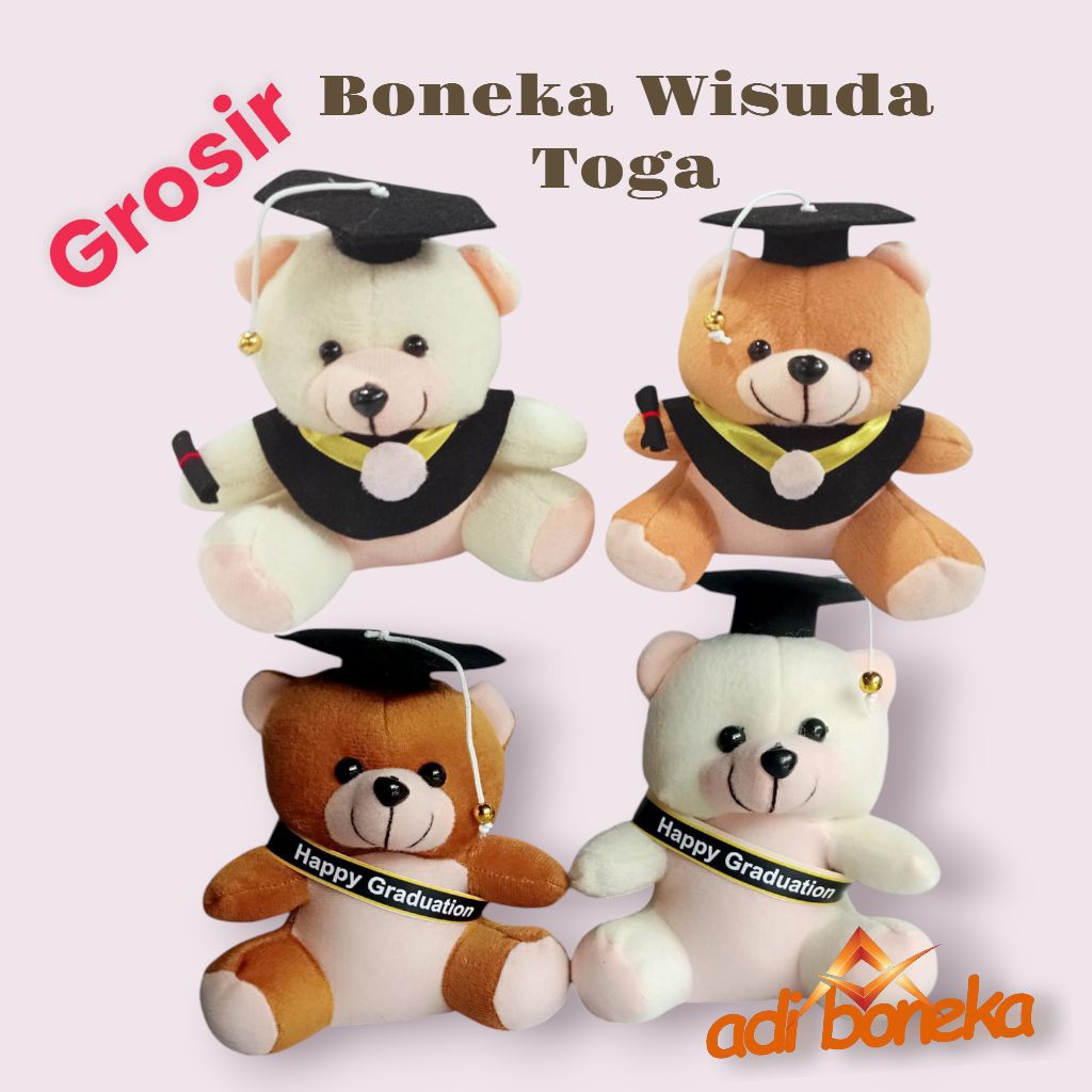 Jual GROSIR Boneka Wisuda min 2pcs, Happ graduation, Toga , Teddy bear ...