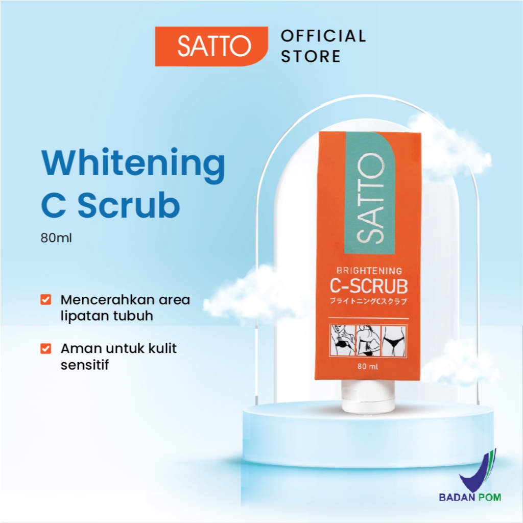 Jual Satto Brightening C Scrub 80ML - Mencerahkan Dark Shadow Daerah Lipatan Tubuh ( Keti ...