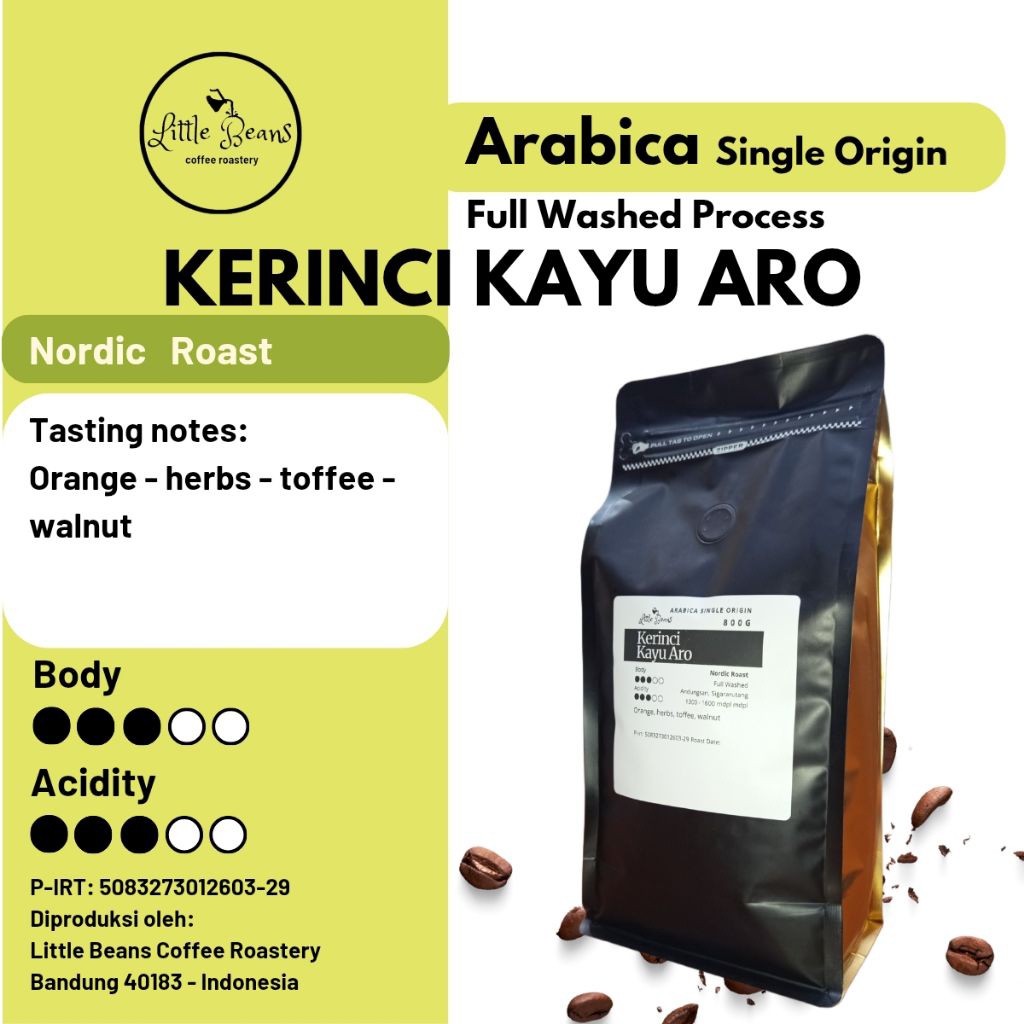 Jual Kopi Arabica/Arabika Kerinci Kayu Aro 800gr/400gr/200gr Biji/Bubuk ...