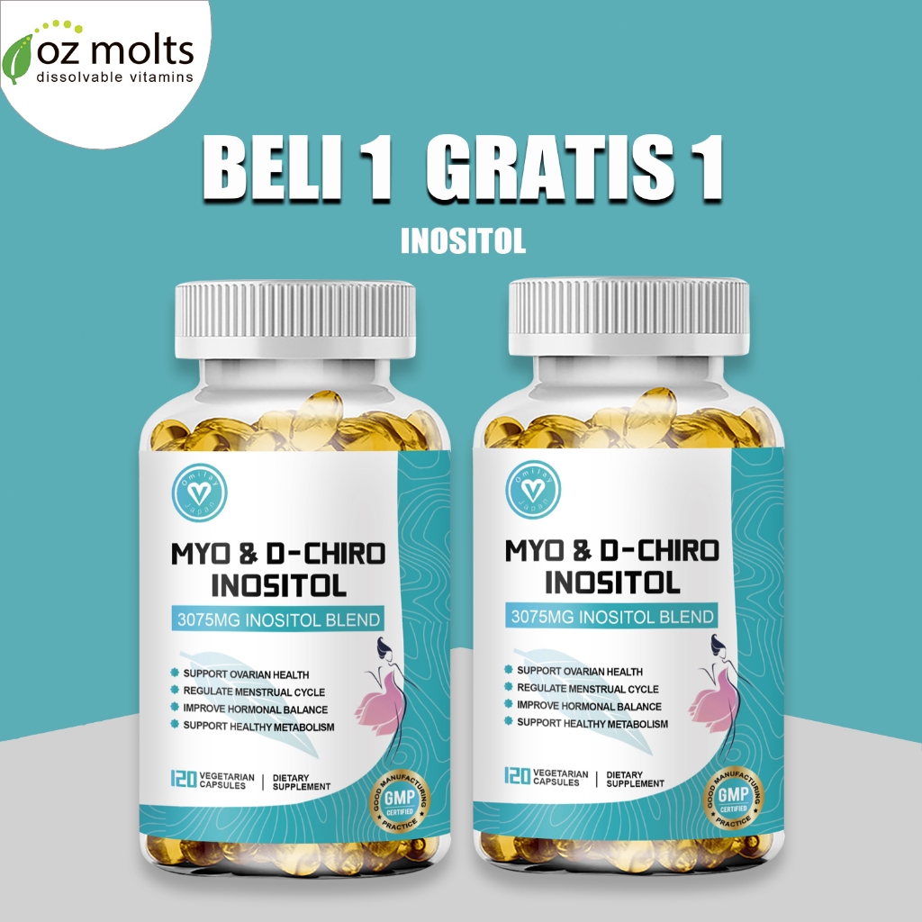 Jual Ozmolts Myo & D-Chiro Inositol Capsule Supports Metabolic Health ...