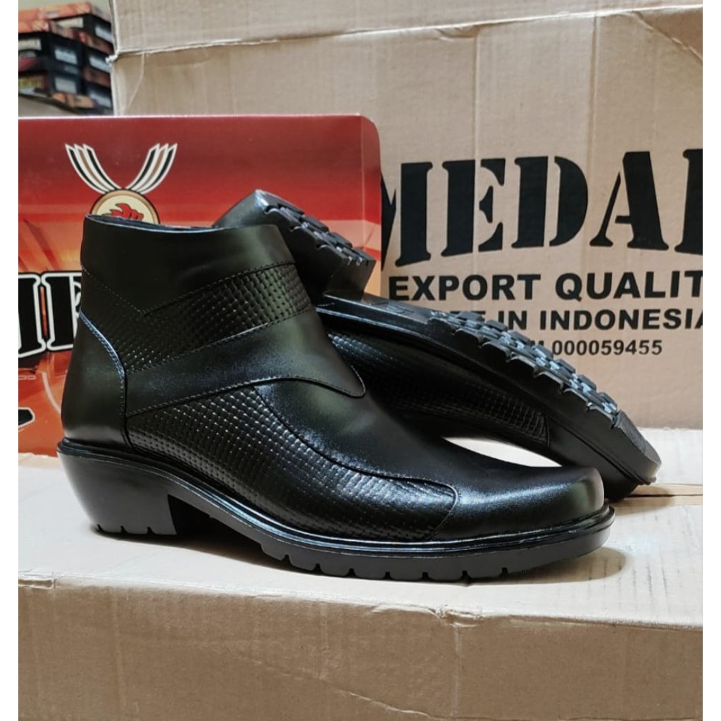 Jual SEPATU KULIT PRIA SEPATU PDH BOOTS PRIA POLRI/POLISI/TNI/SATPAM ...