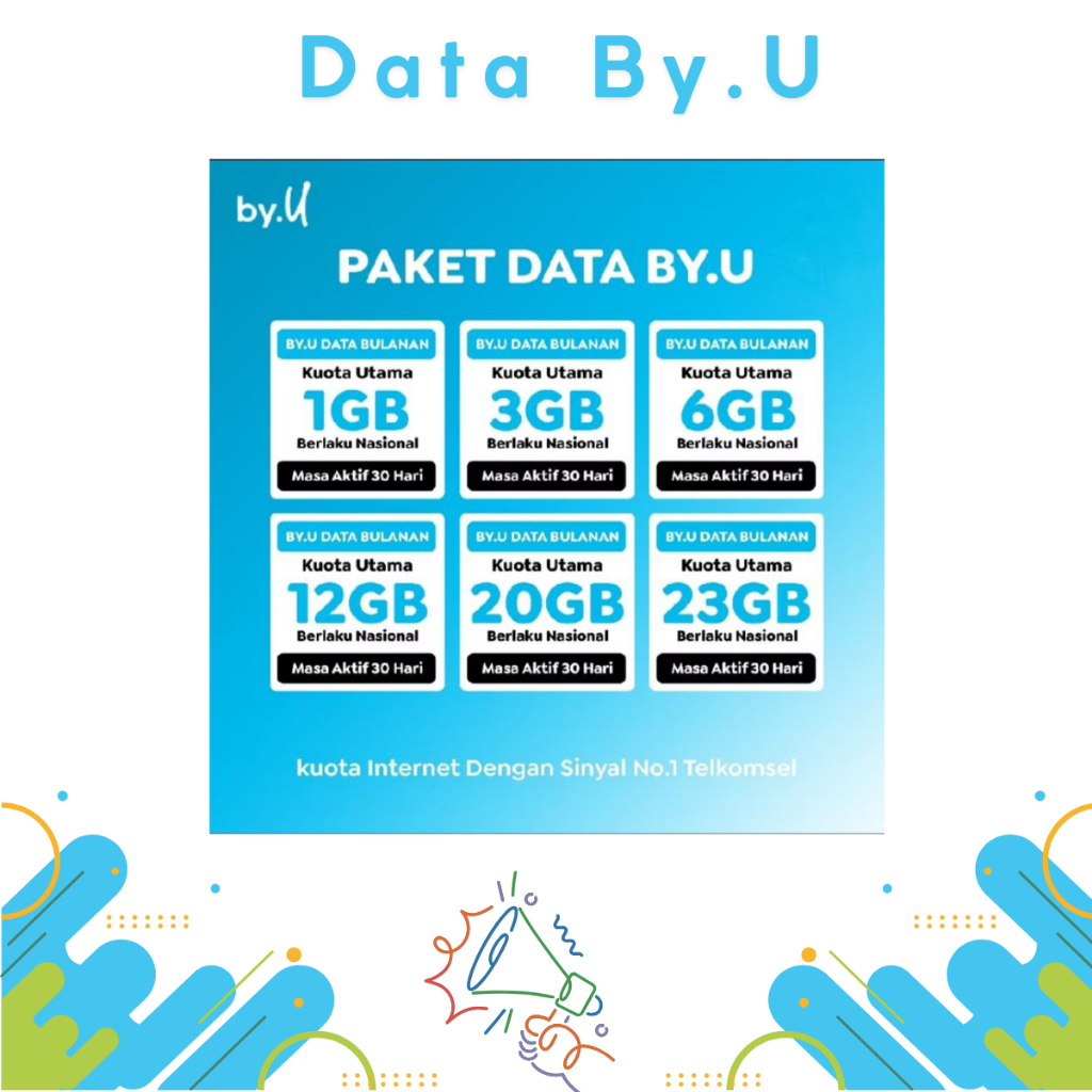 Jual Kuota Internet BY U Bulanan | Shopee Indonesia