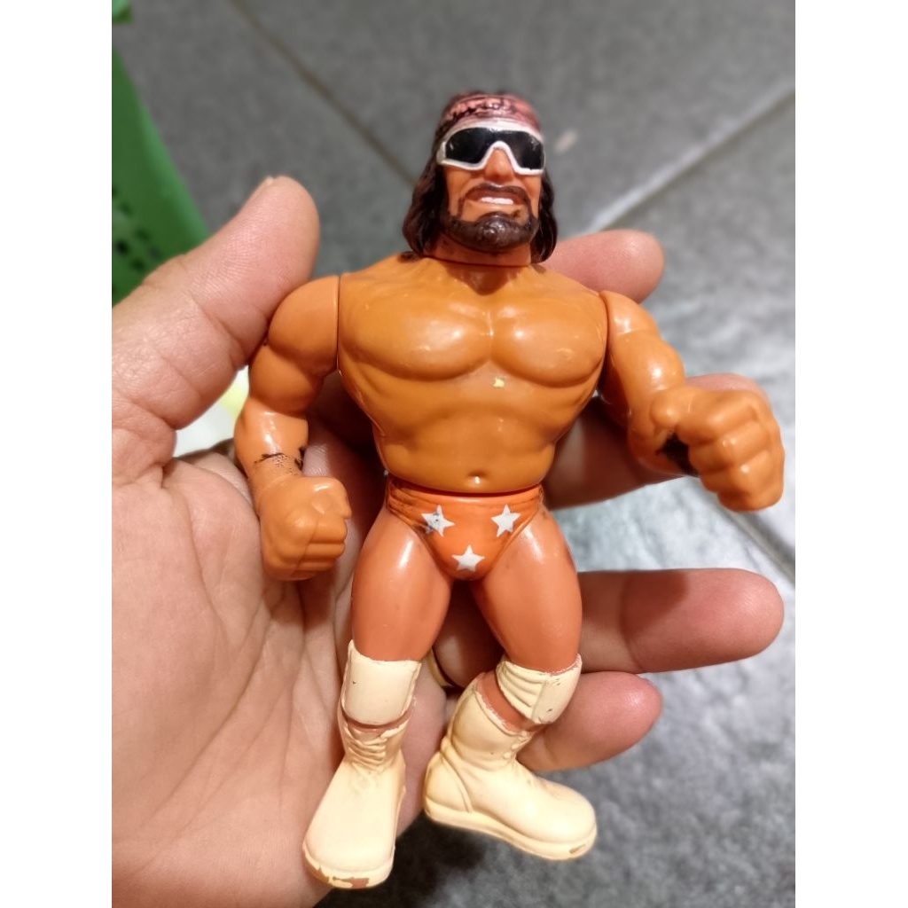 Jual Macho Man Randy Savage Vintage WWF Hasbro Series 1 1990 WWE ...