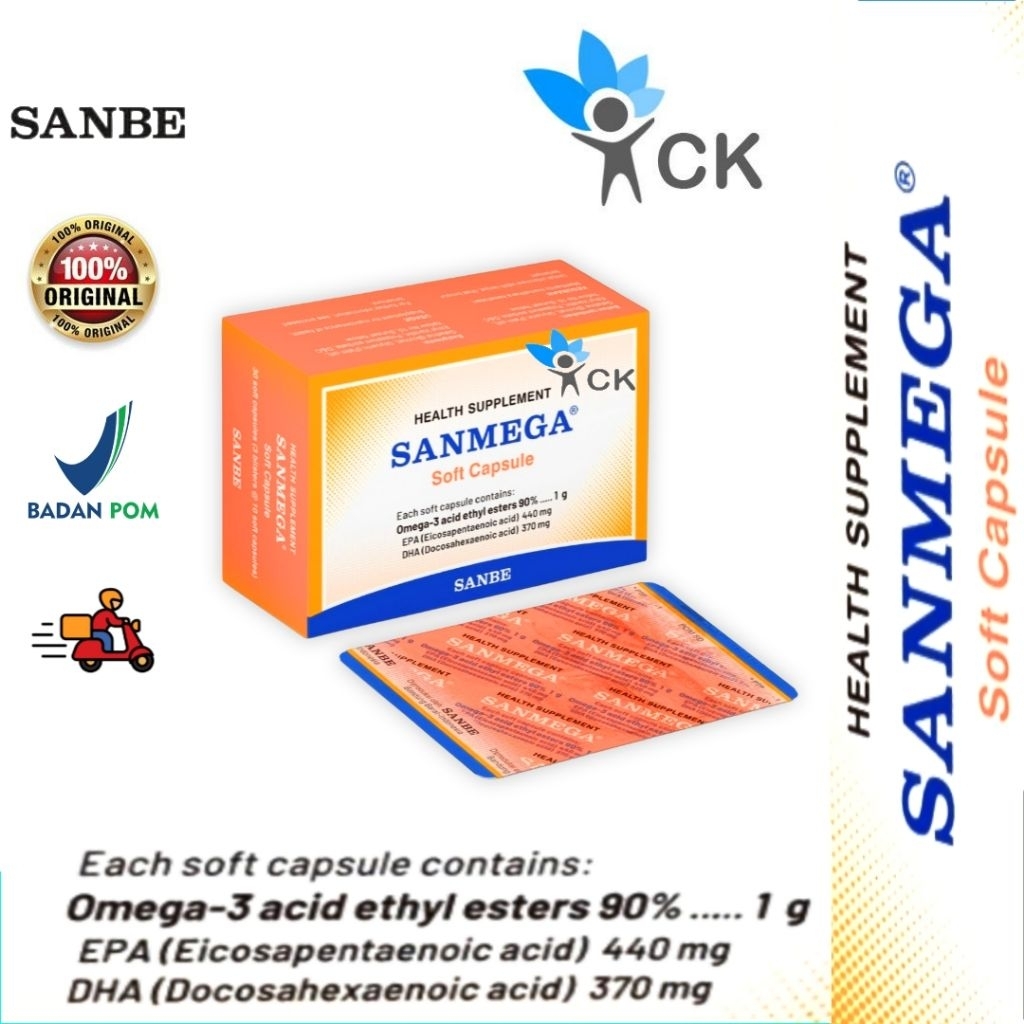 Jual SANMEGA - suplemen omega 3 untuk menurunkan kolesterol jahat ...