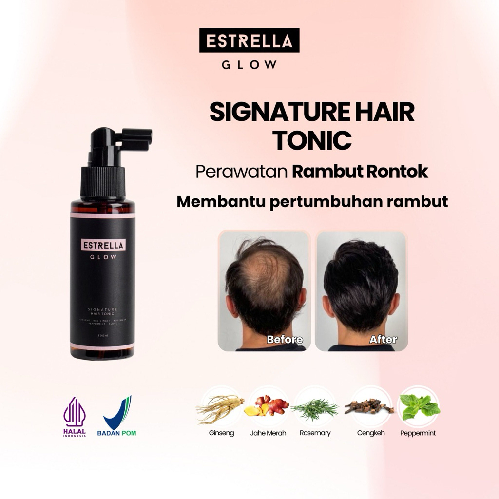 Jual Estrella Glow Signature Hair Tonic 100ml - Mengurangi Rontok ...