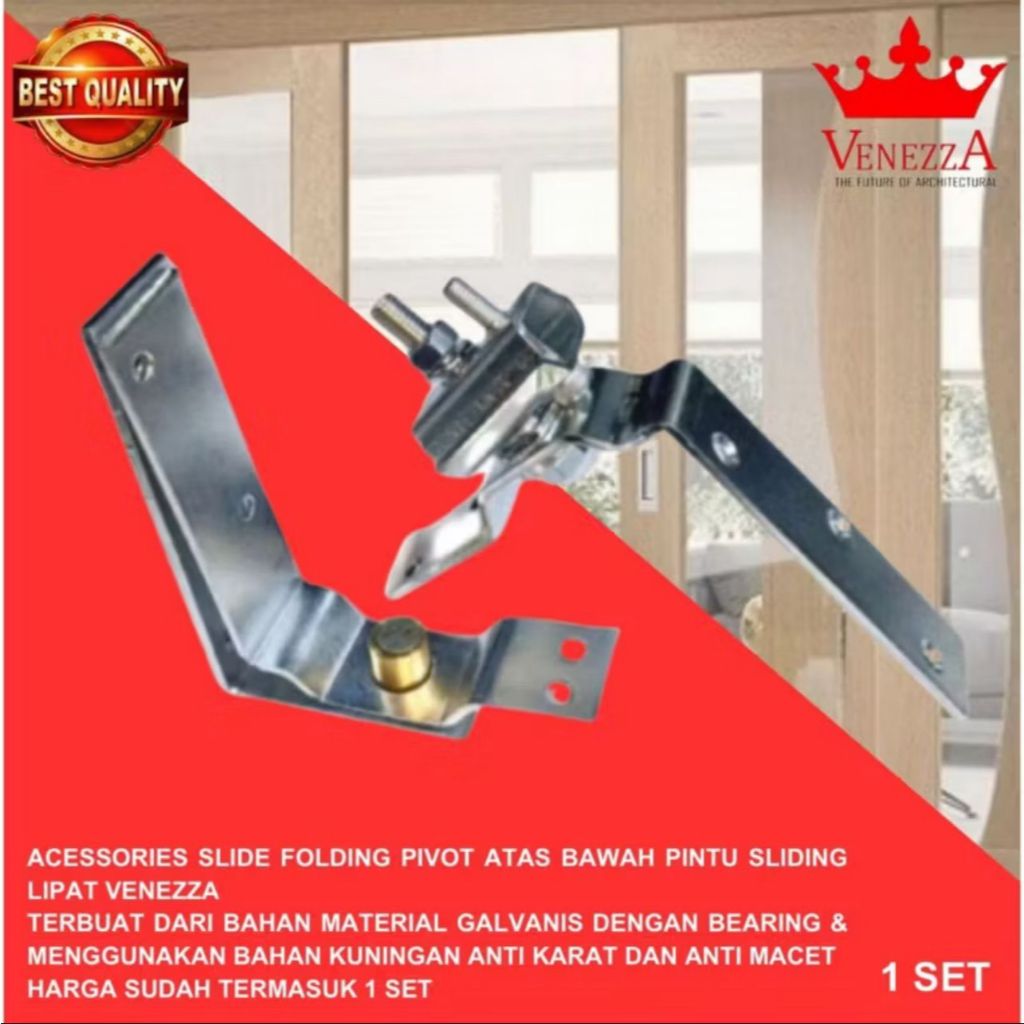 Jual Slide Folding/Sliding Pivot Guide Atas Bawah Pintu Lipat VENEZZA ...