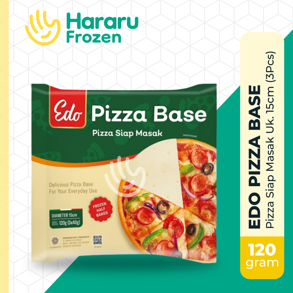 Jual Pizza Base Edo | Adonan Pizza | Pizza Dough Halal 120 gram ...
