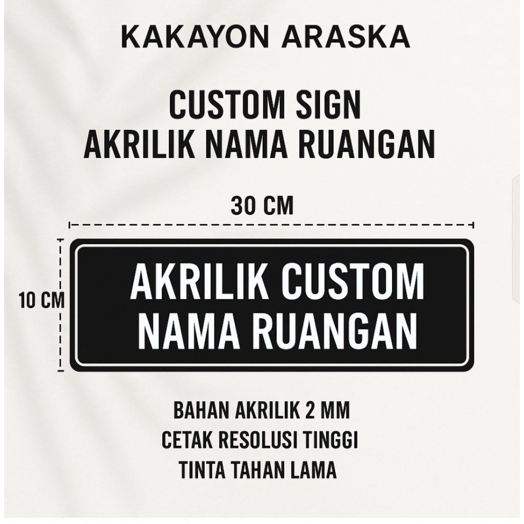 Jual papan Nama Ruangan Akrilik Custom | Sign Room Kantor Sekolah ...