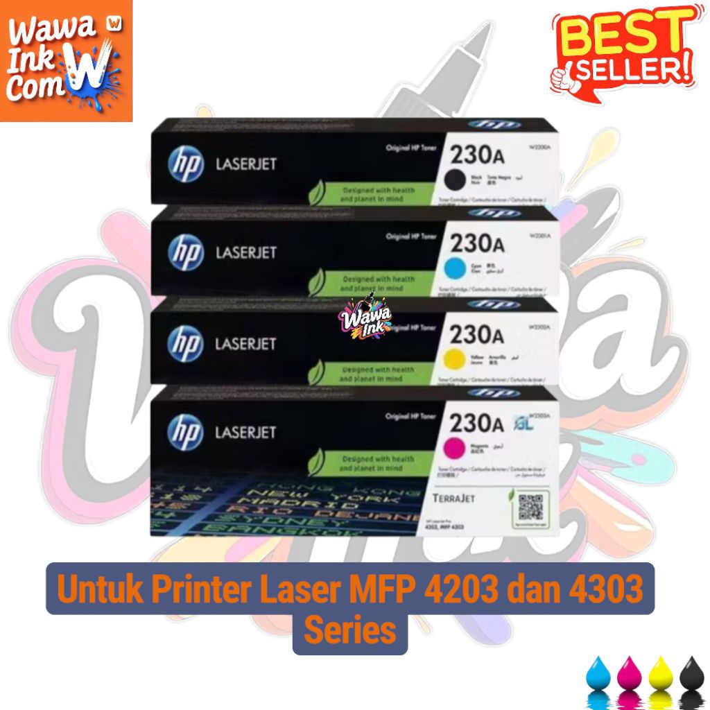 Jual TONER HP LASERJET 230 A ORIGINAL Untuk Printer Laser MFP 4203 dan ...