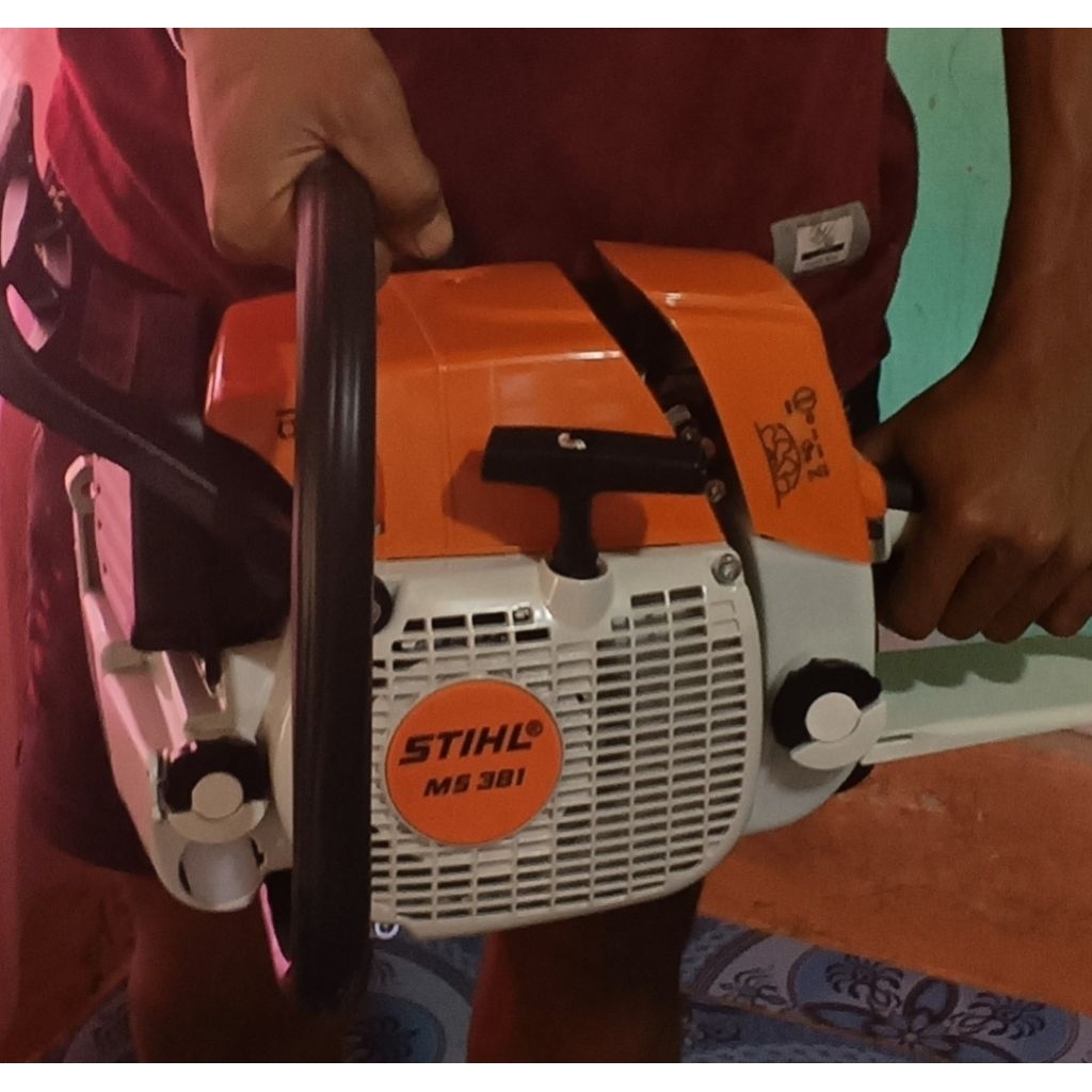 Jual CHAINSAW STIHL/SENSO/GERGAJI MESIN KAYU STIHL MS 381 BAR 25 INCH LENGKAP SIAP PAKAI ...