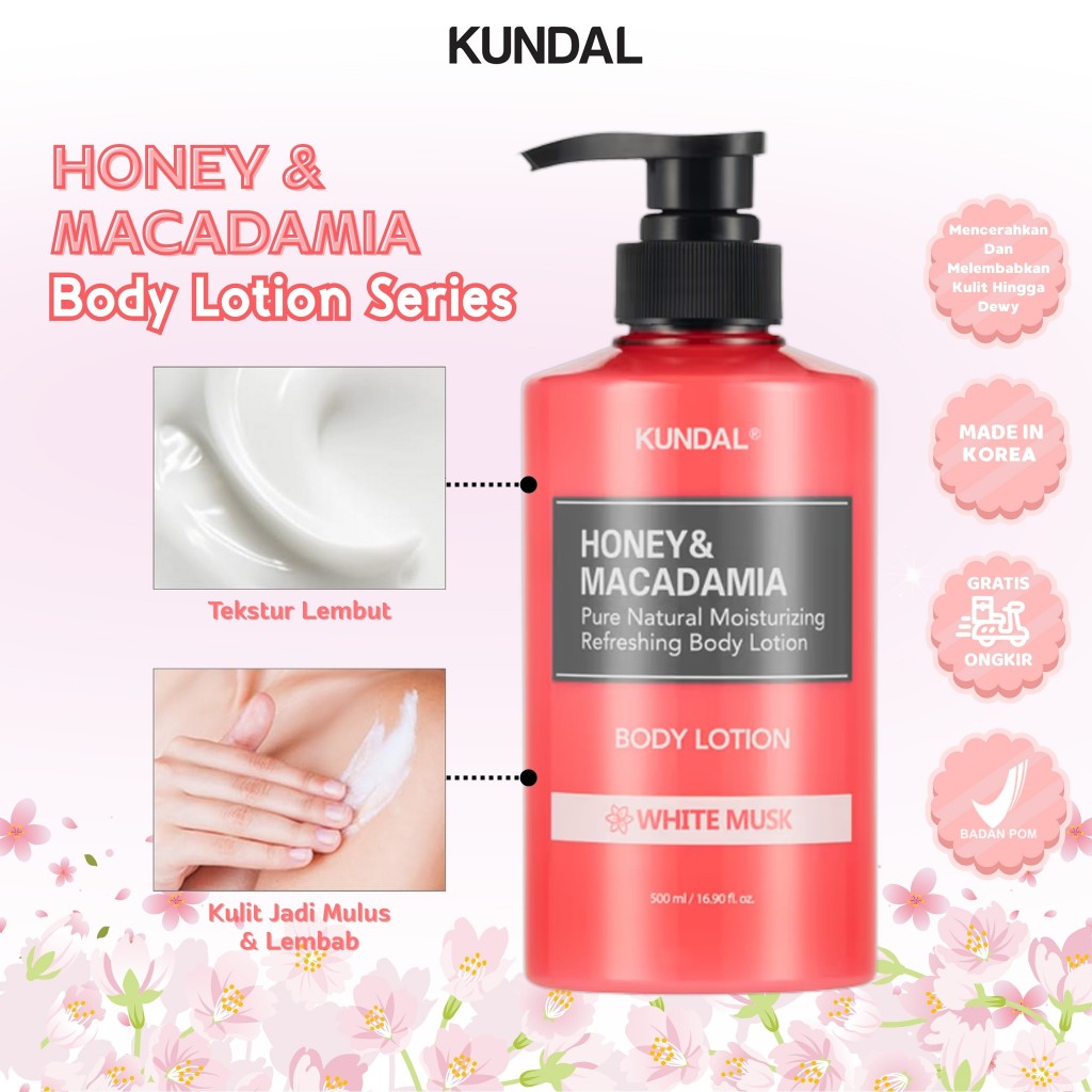 Jual KUNDAL Moisture Body lotion 500ml - Made in Korea | Shopee Indonesia