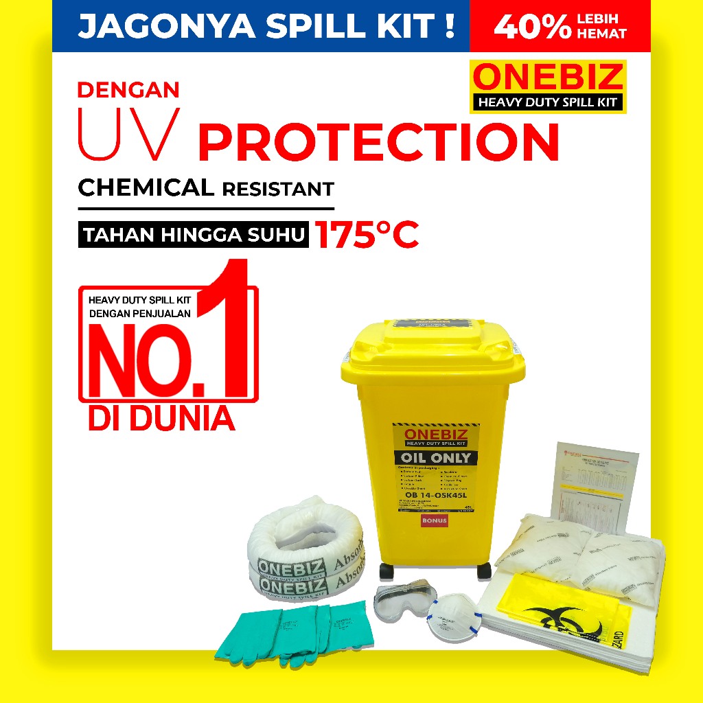 Jual Oil Spill Kit SPBU 45L Oil Spill Kit 45 Liter Kemasan Pail Harga Murah | Shopee Indonesia