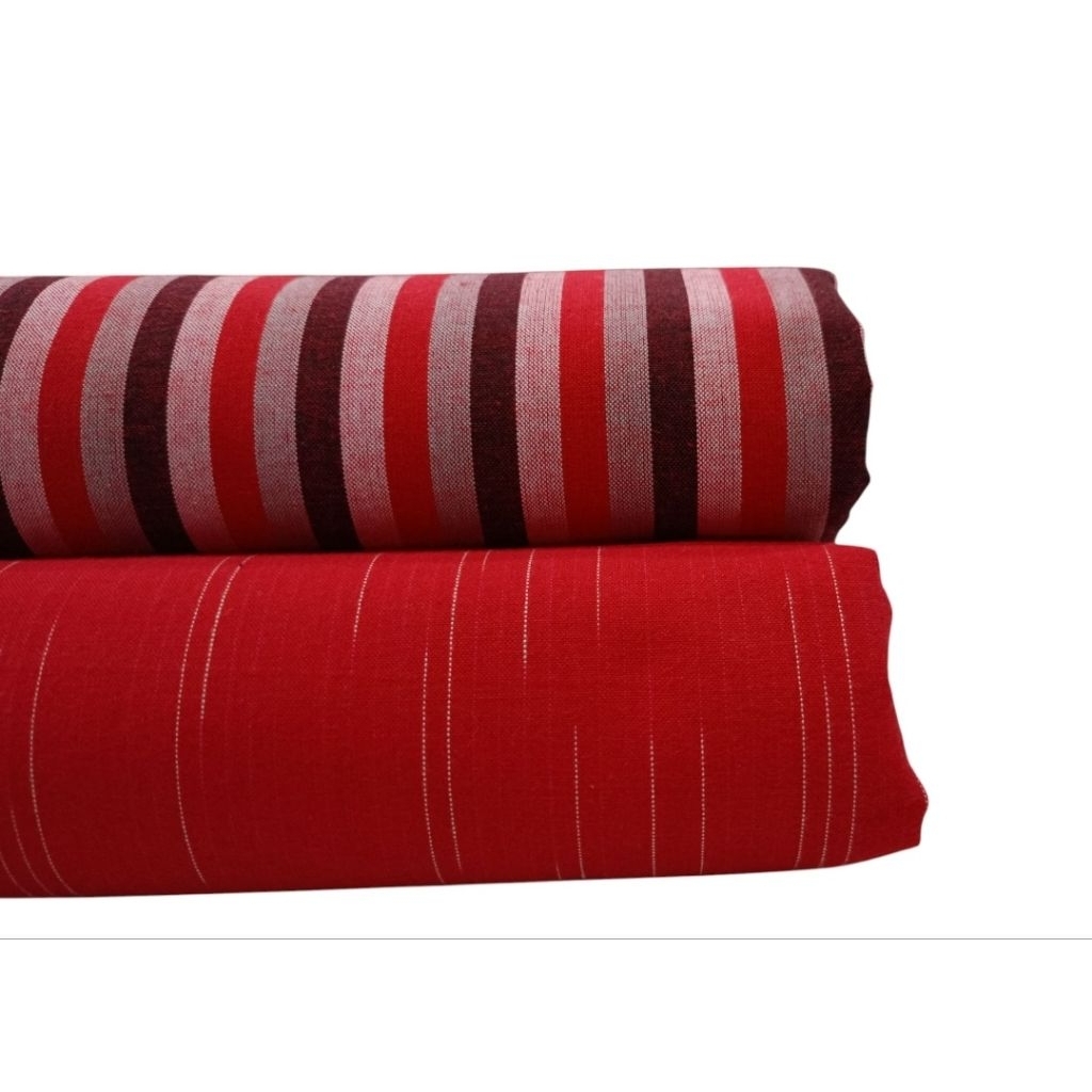 Jual Kain Tenun Lurik Jogja Klaten Klasik Surjan Merah oren pink ...
