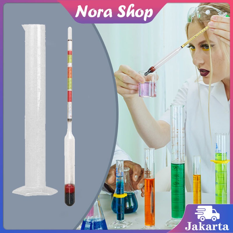 Jual Alat Ukur Kadar Alkohol Hydrometer / Alcohol Tester Set | Shopee ...