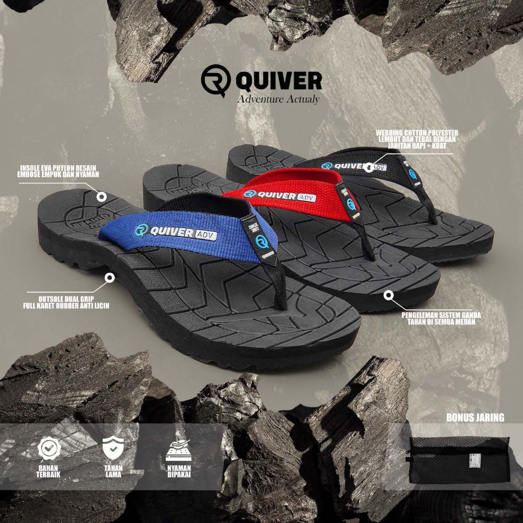 Jual Sendal jepit Quiver sendal jepit outdoor sendal-sendal jepit ...