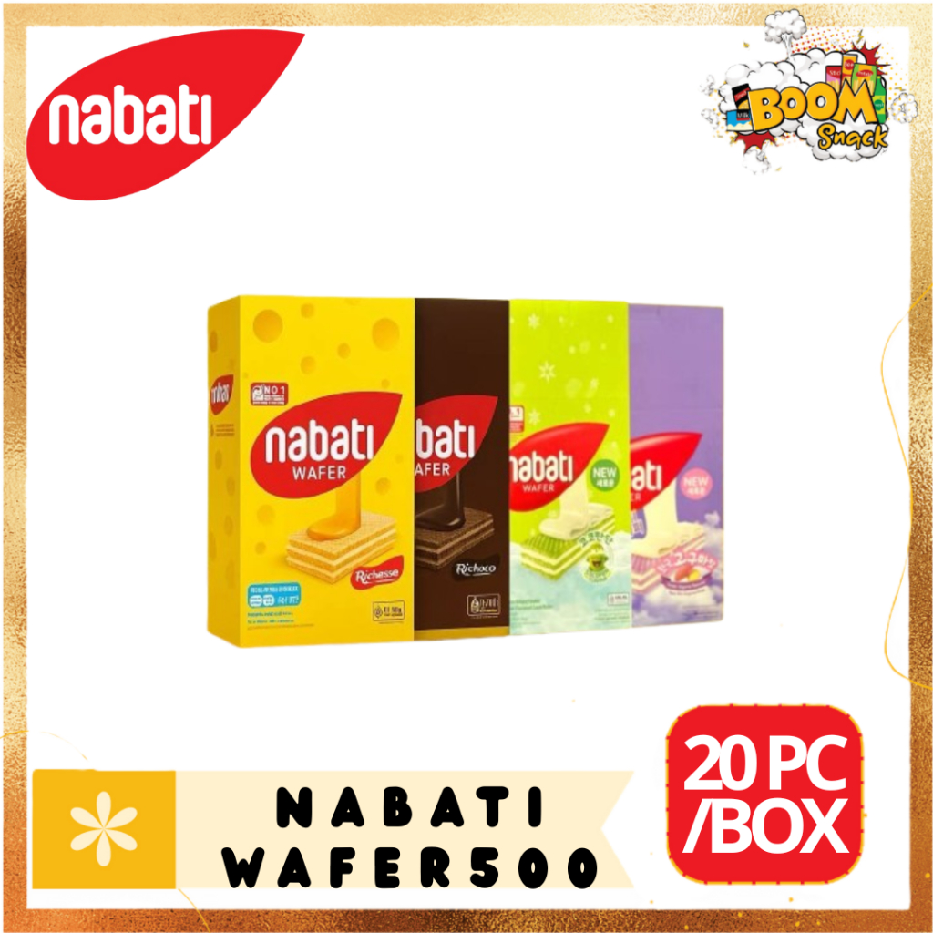 Jual BOX-NABATI WAFER 500an ISI 20PCS | Shopee Indonesia