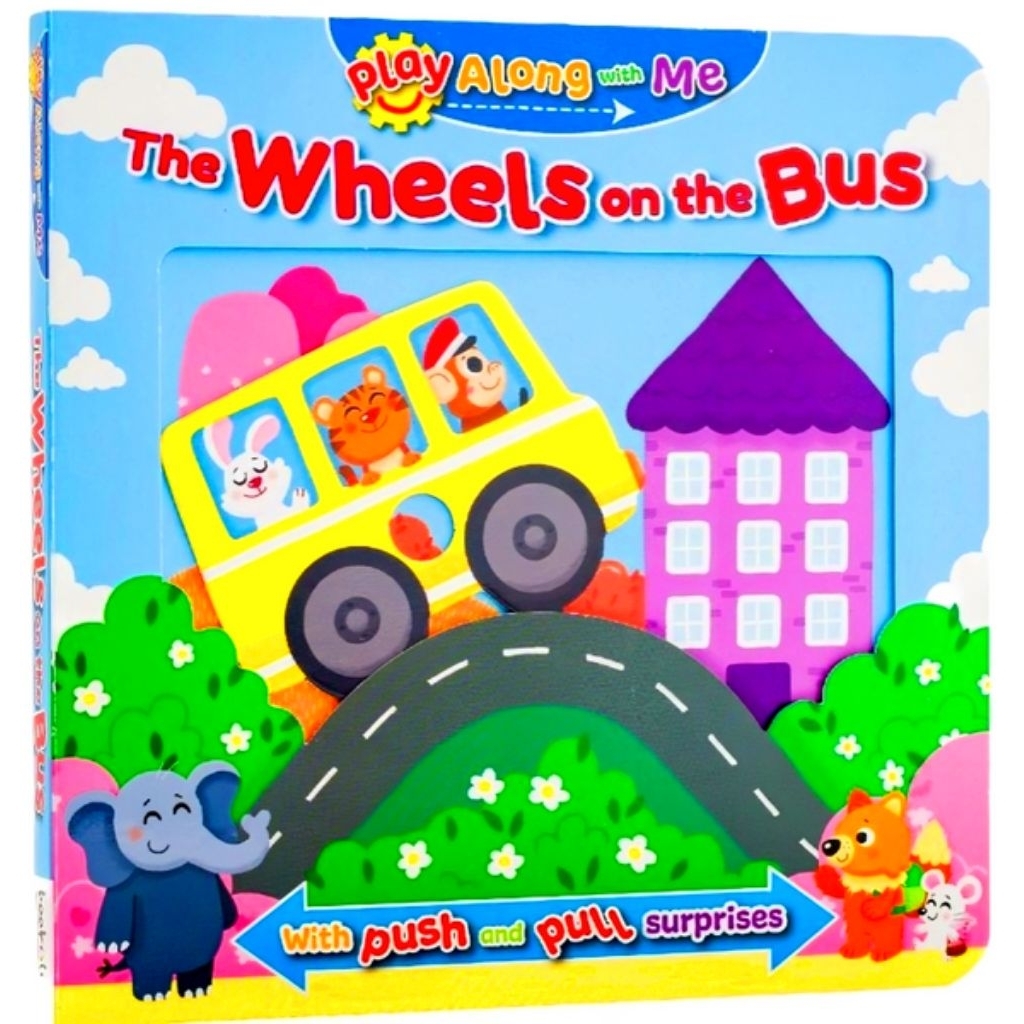 Jual Bookoli - Play Along with Me: The Wheels on the Bus (push pull ...