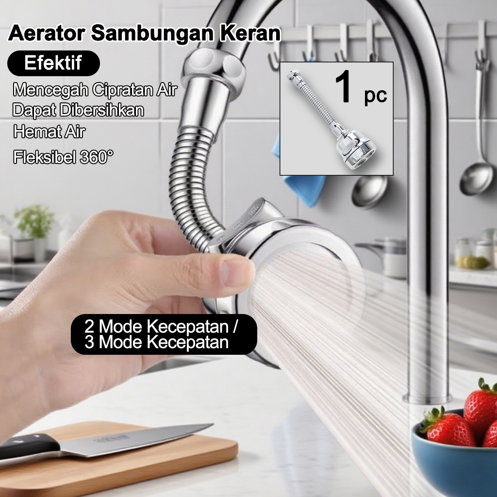 Jual Extender Aerator Fleksibel Keran Wastafel Bak Cuci Piring Dapur ...