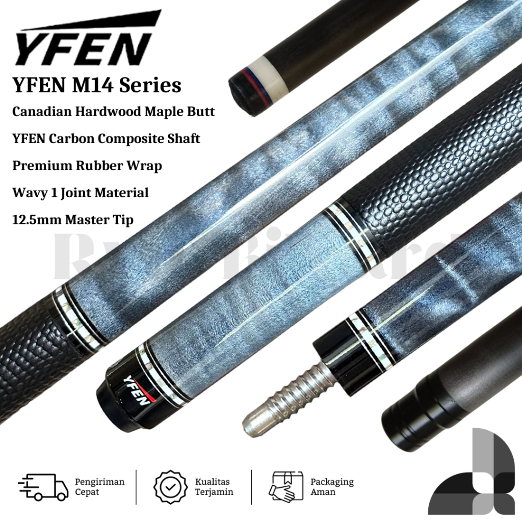 Jual YFEN M Series M-Series Carbon Shaft Cue | Stick Billiard Premium Low Deflection - Ryto BL ...