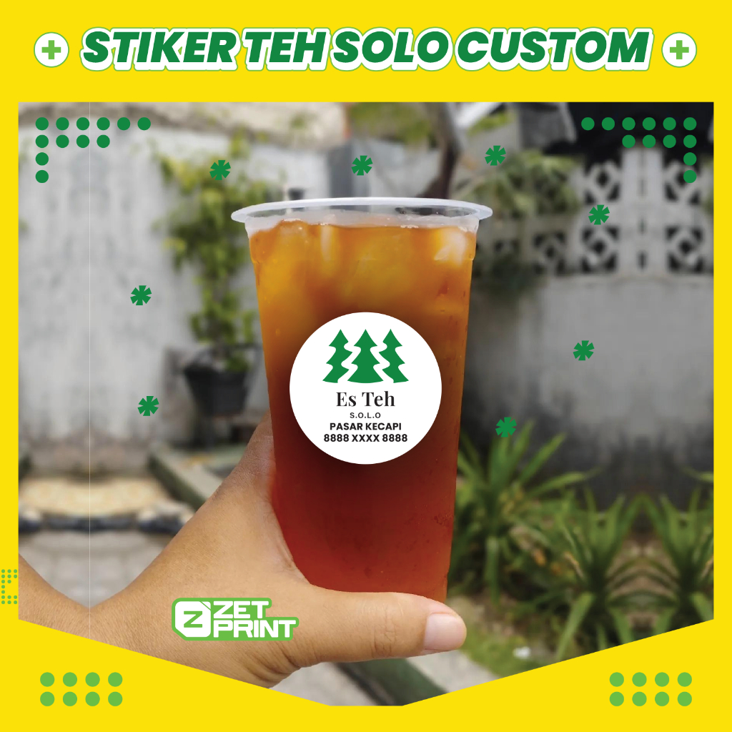 Jual Sticker Teh Solo custom nama dan alamat | Shopee Indonesia