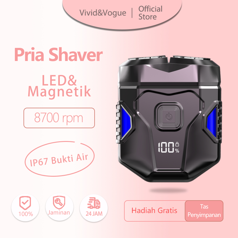 Jual Vivid&Vogue Mini X Shaver Alat Cukur Jenggot Elektrik Waterproof ...