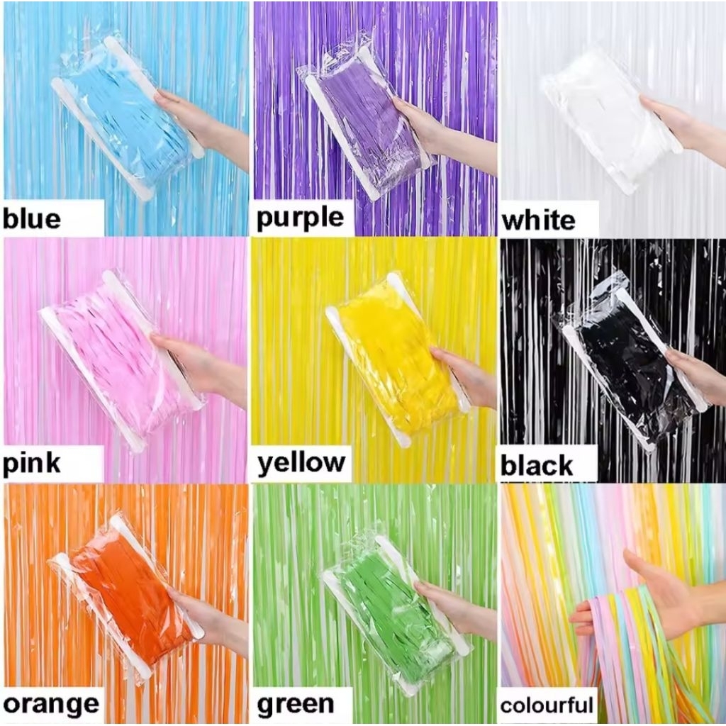 Jual Tirai Foil PASTEL / Foil Curtain MACARON (Satuan) | Shopee Indonesia