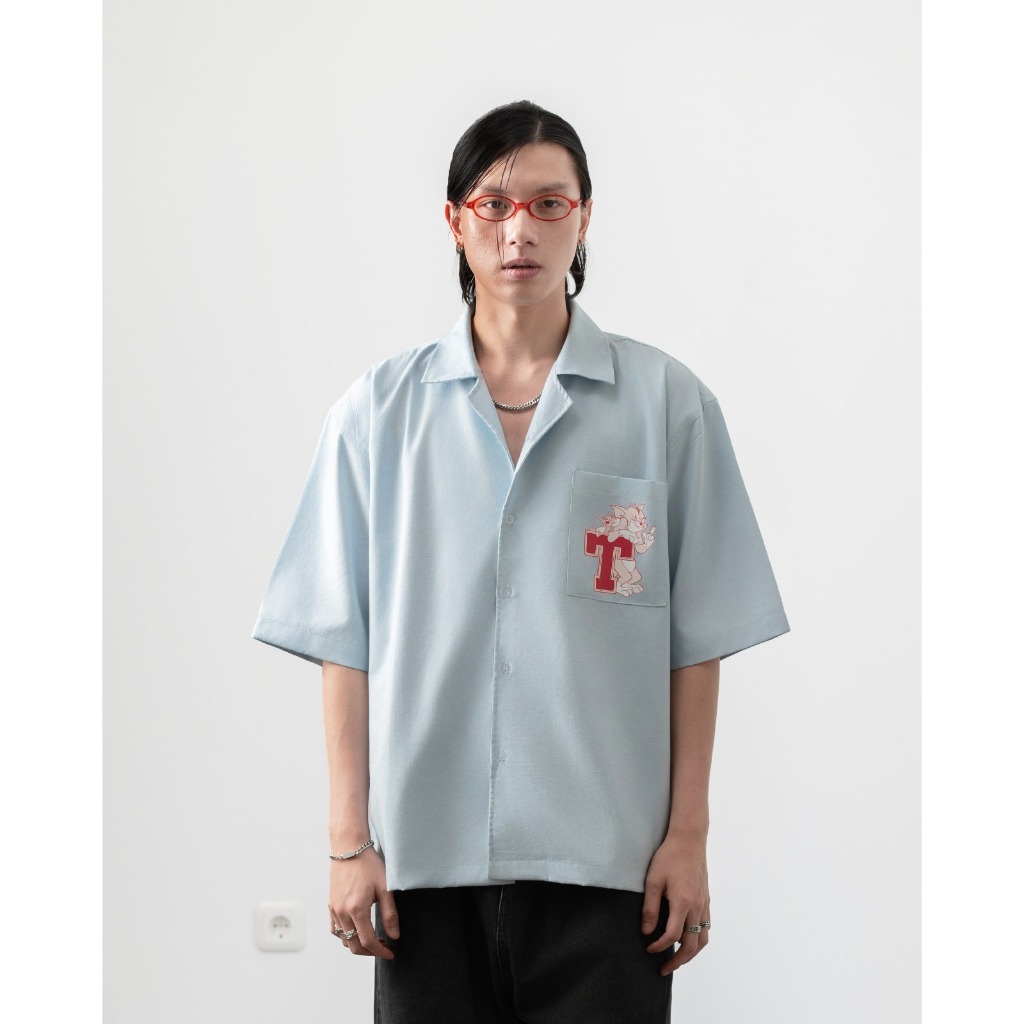 Jual Thesilversky TJ Boxy Classic Shirt | Kemeja Resort Pria Tom Jerry ...