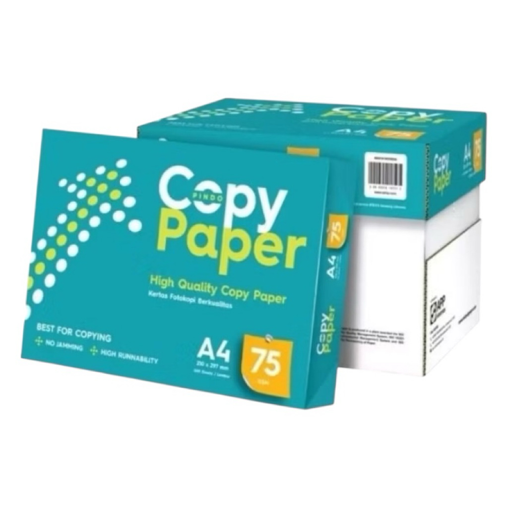 Jual Copy Paper Kertas HVS A4 75gsm High Quality( Instant/Gojek/Kargo ...