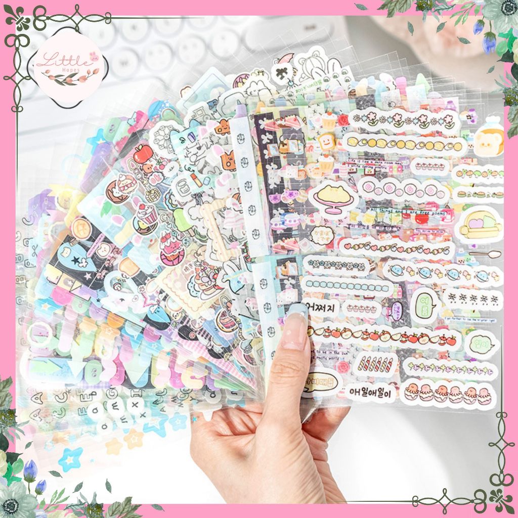 Jual Sticker Book PET 900+ Korean Style Colorful Time Series Cartoon ...
