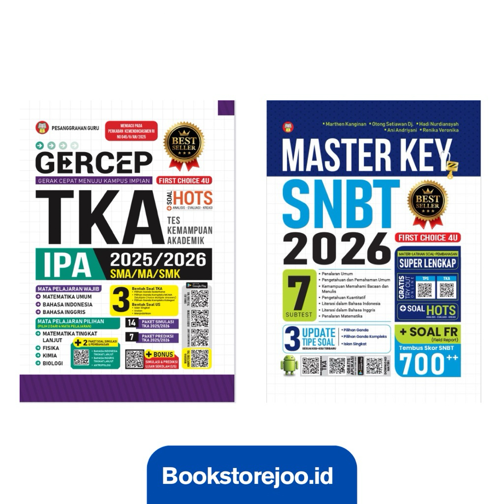 Jual Bundling Gercep TKA SMA 2025/2026 IPA + Master Key SNBT 2026 ...