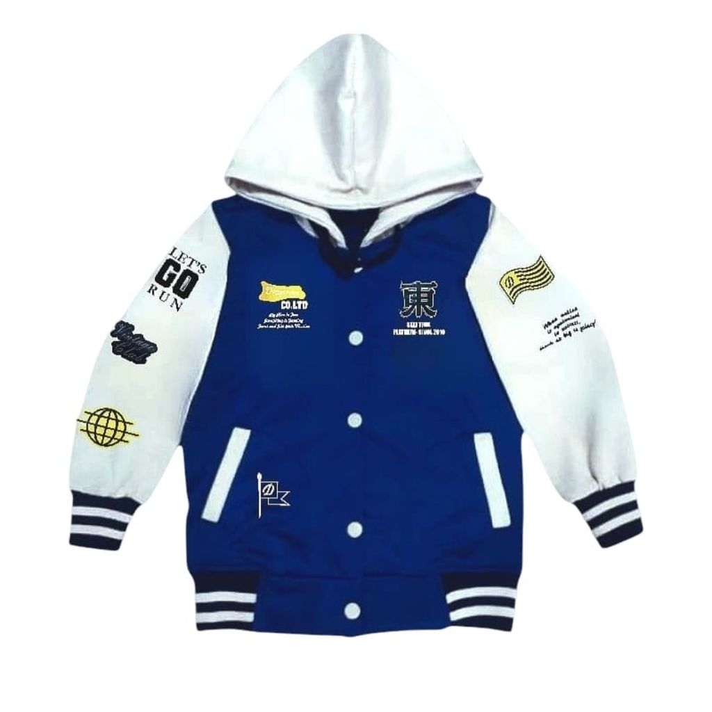 Jual Jaket Varsity Hoodie Baseball Anak Laki laki Perempuan Usia 3 ...