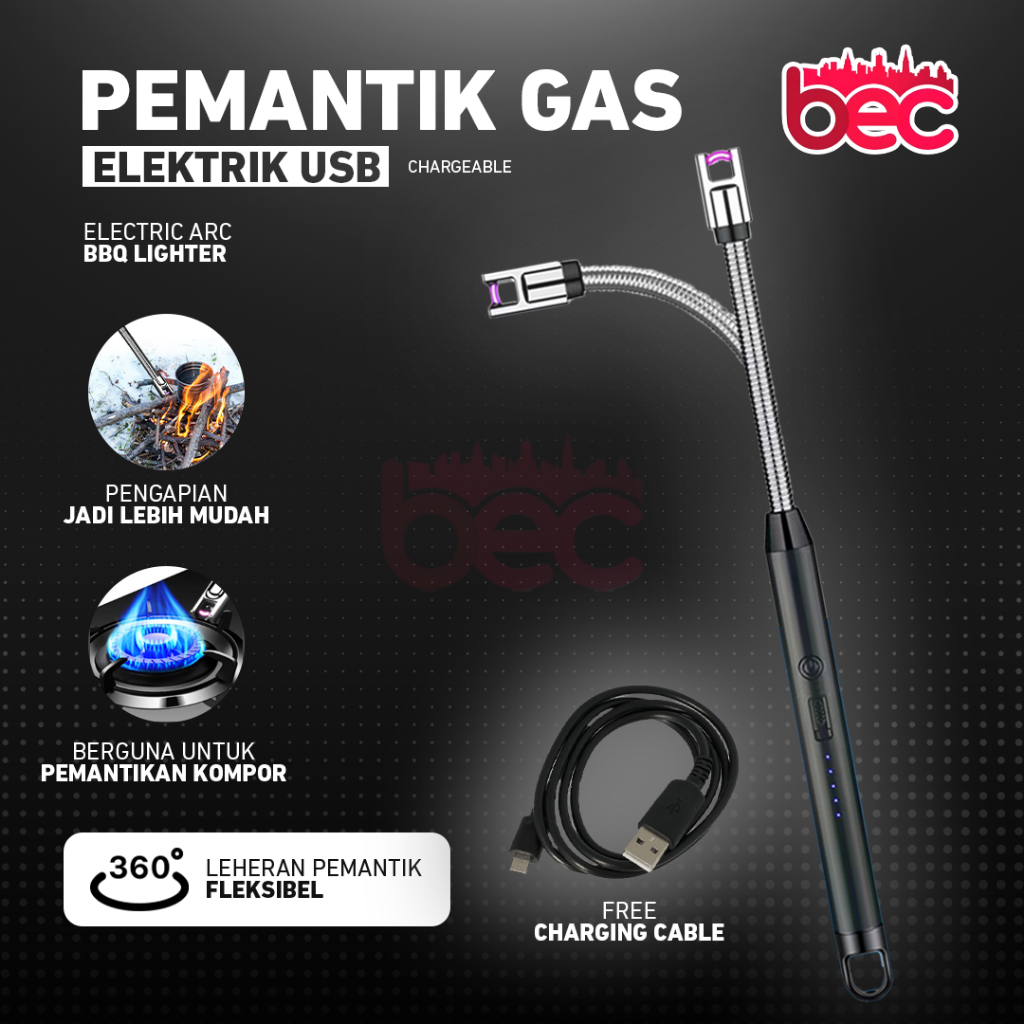 Jual [BEC] Pemantik Korek Api Portable Elektric Korek Torch Api BBQ ...
