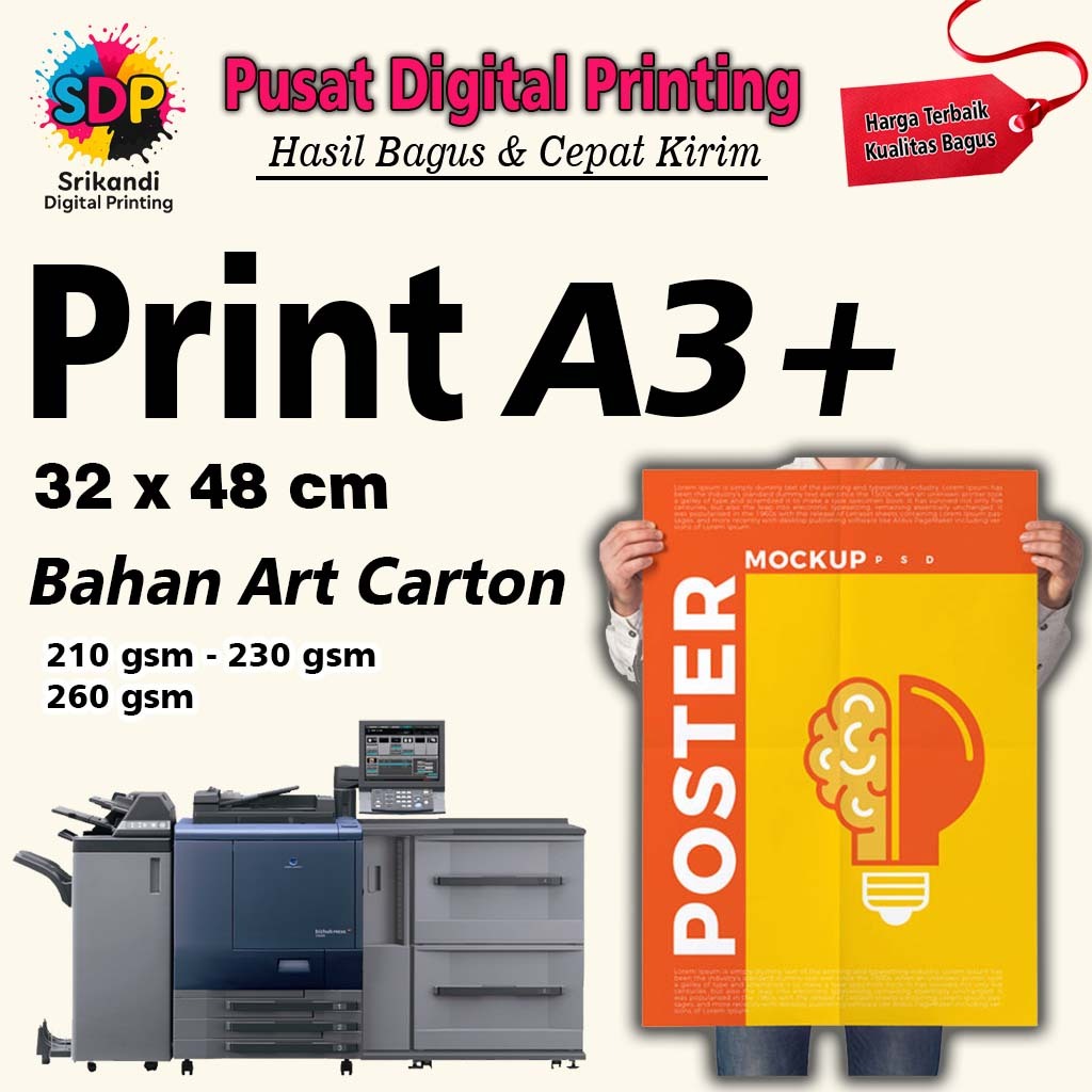 Jual Print A3 Art Carton Paper 210/230/260 Gsm Murah Bagus | Print ...