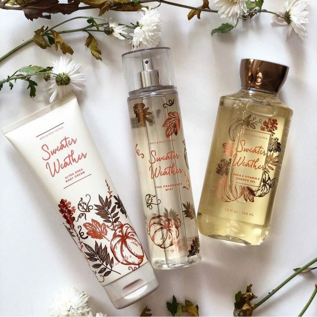 Jual BBW SWEATER WEATHER SERIES SAGE EUCALYPTUS DIAMOND SHIMMER BODY MIST LOTION WASH BUTTER ...