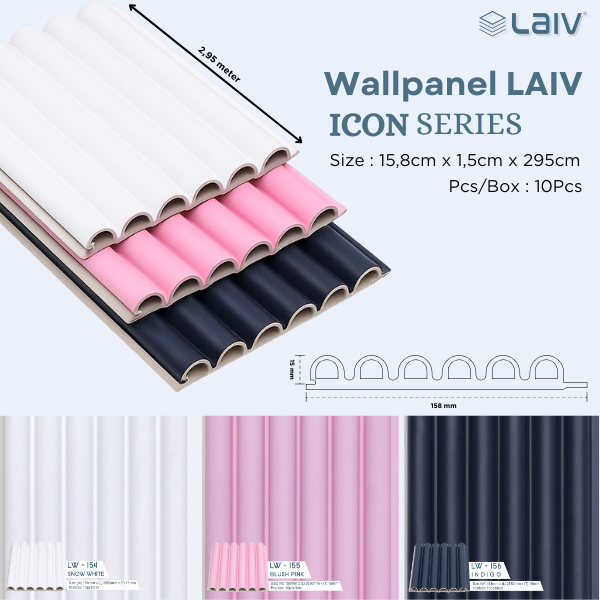Jual WPC Wallpanel LAIV Icon Series - Wall Panel WPC Kisi Kisi Dekorasi ...