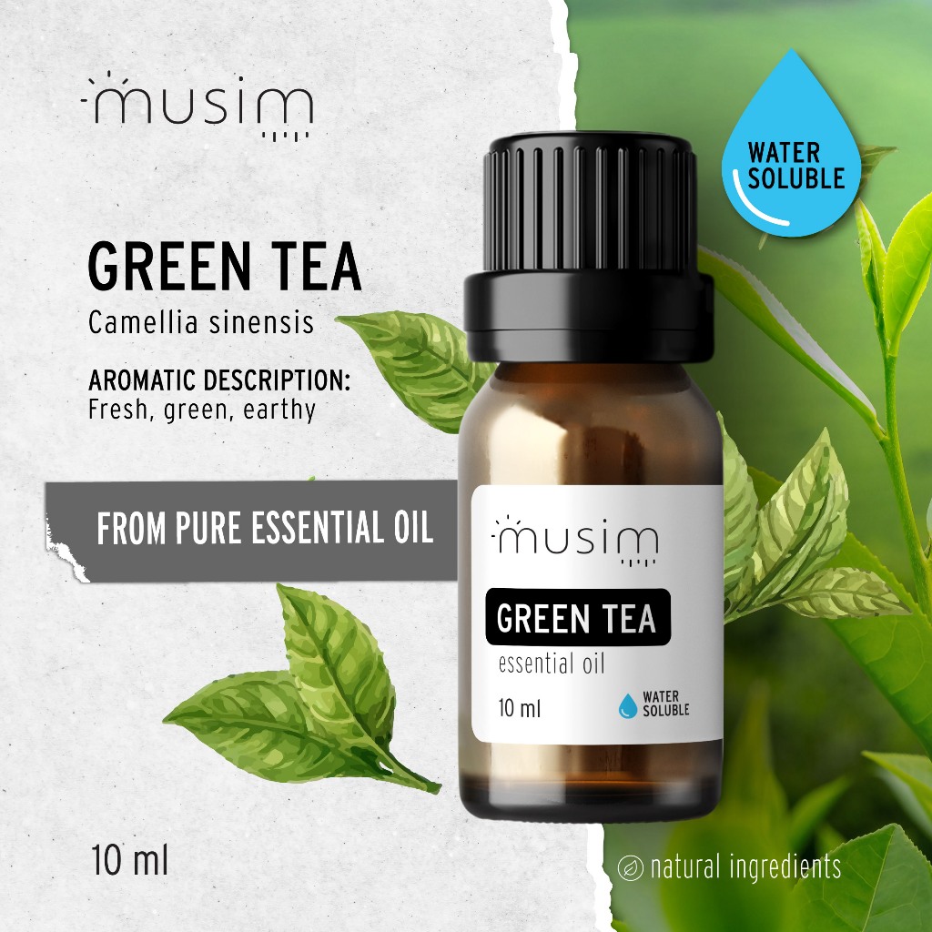 Jual Water Soluble Based | Green Tea Essential Oil 10ml 10 ml - MUSIM ...