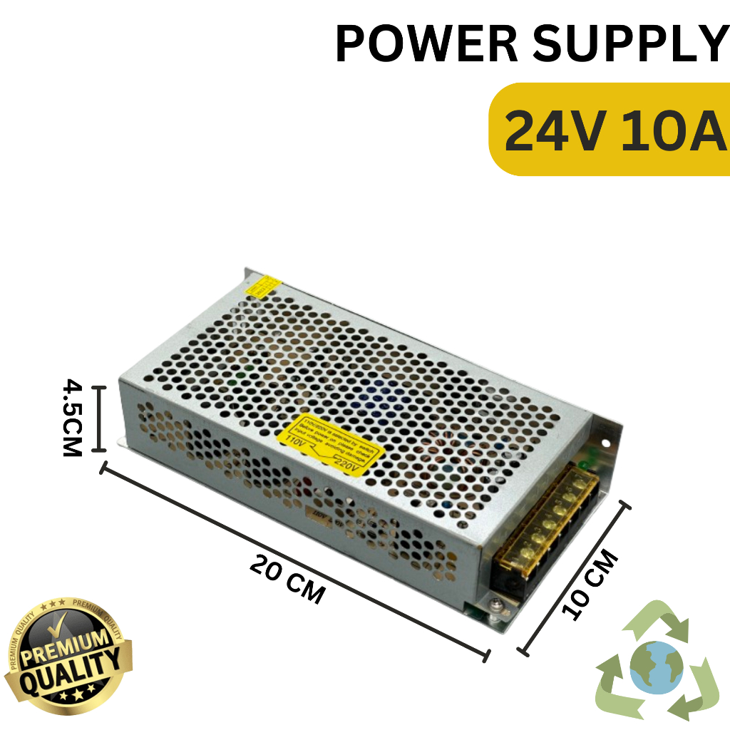 Jual POWER SUPPLY 24V 10A PSU 24V 10 AMPERE SMPS TRAFO SWITCHING POWER | Shopee Indonesia
