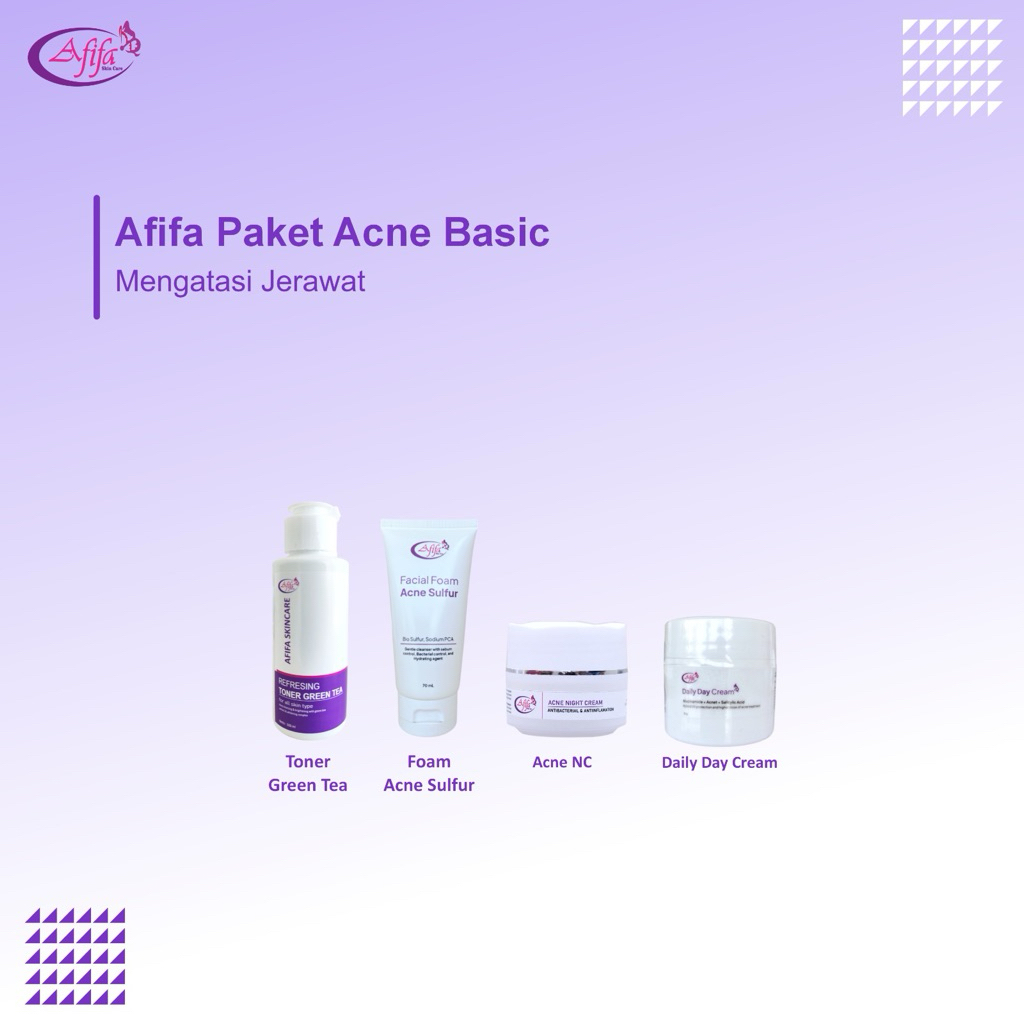 Jual AFIFA PAKET ACNE BASIC | MENGATASI JERAWAT | Shopee Indonesia