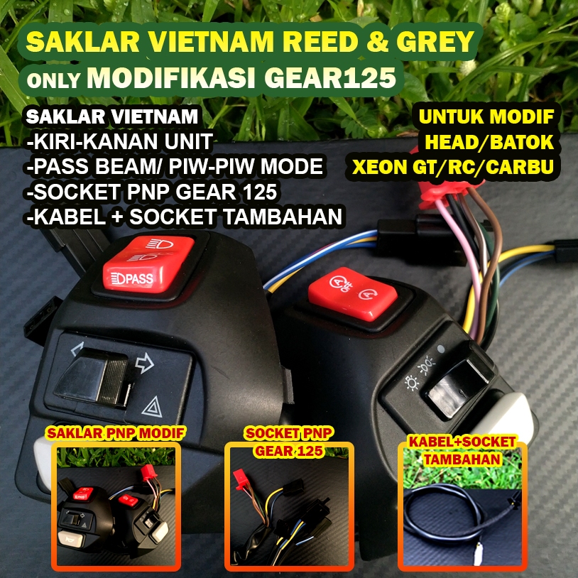 Jual saklar vietnam gear125 modifikasi | Shopee Indonesia