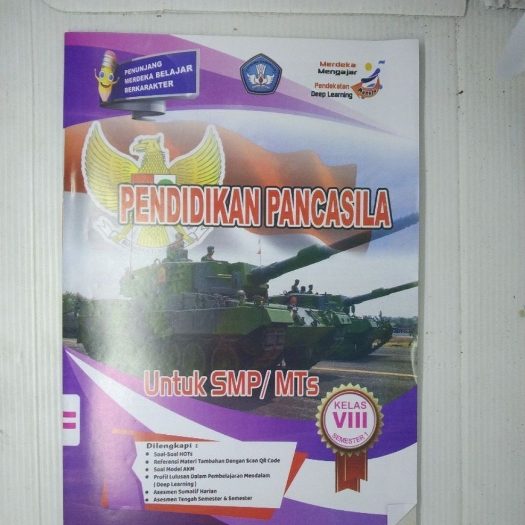 Jual LKS SMP MTS PENDIDIKAN PANCASILA KELAS 8 SEMESTER 1 KURIKULUM ...