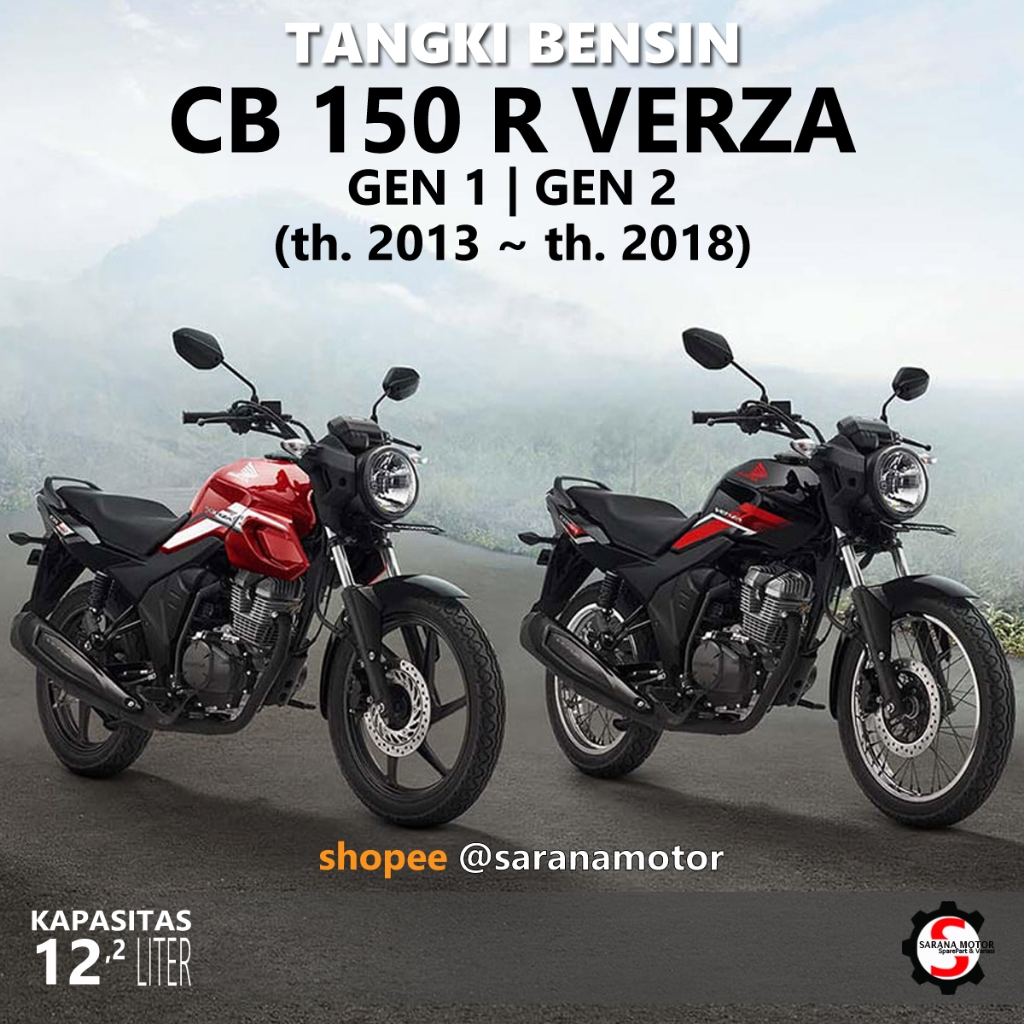 Jual Tangki Bensin Honda Verza CB 150 Hitam Biru Merah Putih Tebal ...